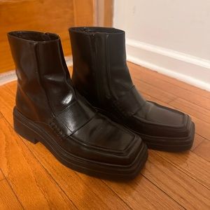 Vagabond | Shoes | Vagabond Eyra Square Toe Loafer Boots In Black ...